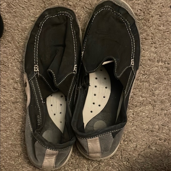 CROCS | Shoes | Crocs Mens Blue And Gray Slipon Loafers | Poshmark